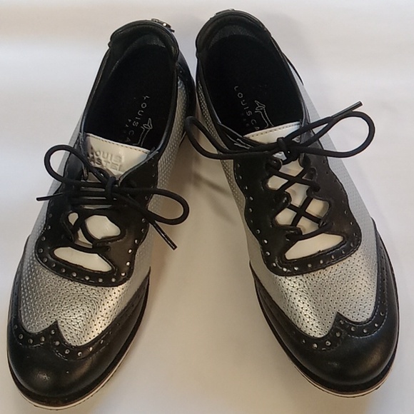 Louis Castel | Shoes | Nwots Louis Castel Paris Size 7 Black And Silver ...